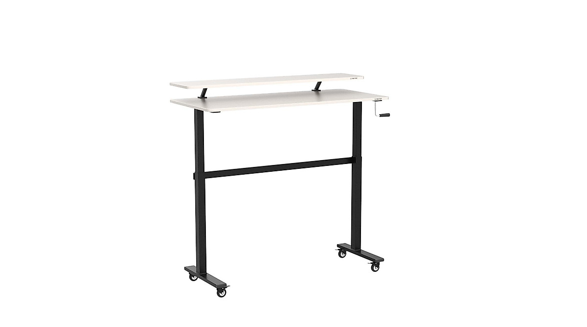 Stand Steady Tranzendesk 55" Standing Desk with Shelf & Wheels