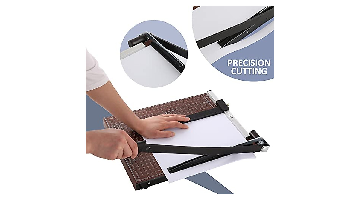 Heavy Duty Paper Cutter Guillotine - 15-Inch with Safety Lock