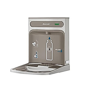 Elkay EZWSRK Bottle Filling Station, 18.81 x 17.88 x 3.56 inches, Stainless Steel