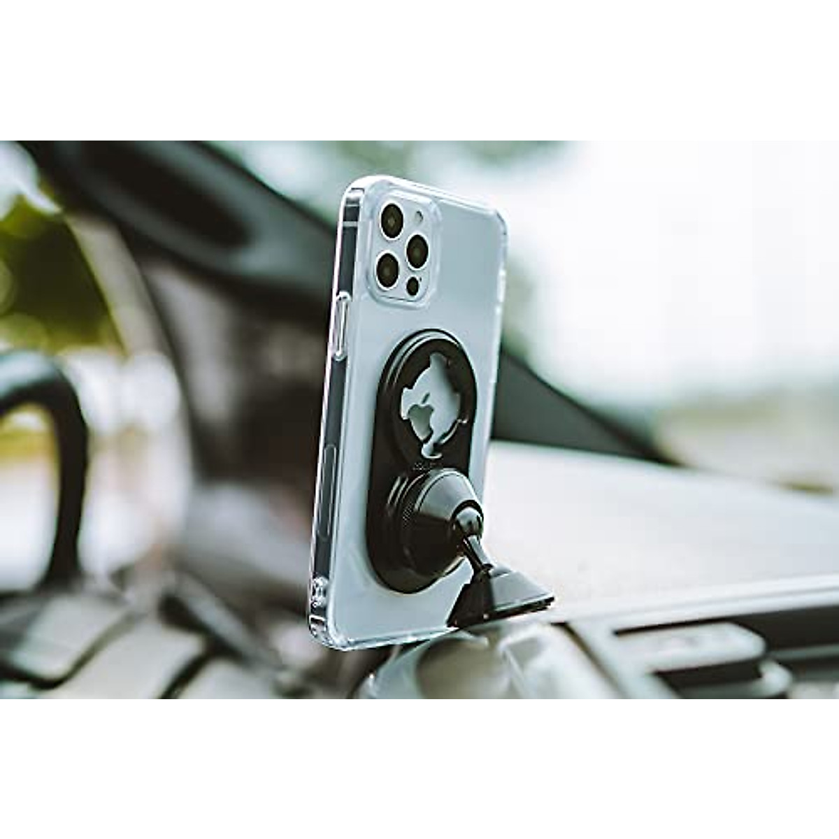 Rokform – Universal Adapter with Twist Lock, Magnetic Phone Mount, Adapter Mounts to Almost Any Smartphone, Phone Case, Tablet, or Flat Surface with 3M VHB Adhesive (Black)