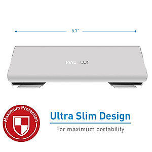 Macally Aluminum 4-Port USB 3.0 Hub with SuperSpeed USB 3.0 Ports and Backwards Compatible with USB 2.0 for Apple Macbook Pro / Air, Mac OS X, Microsoft Surface, ChromeBook, Mac OS X & Windows PC (U3HUBA)
