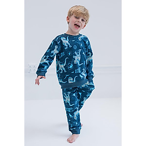 Jurassic World Infant Baby Boys Fleece Pullover Sweatshirt & Pants Green/Grey 18 Months