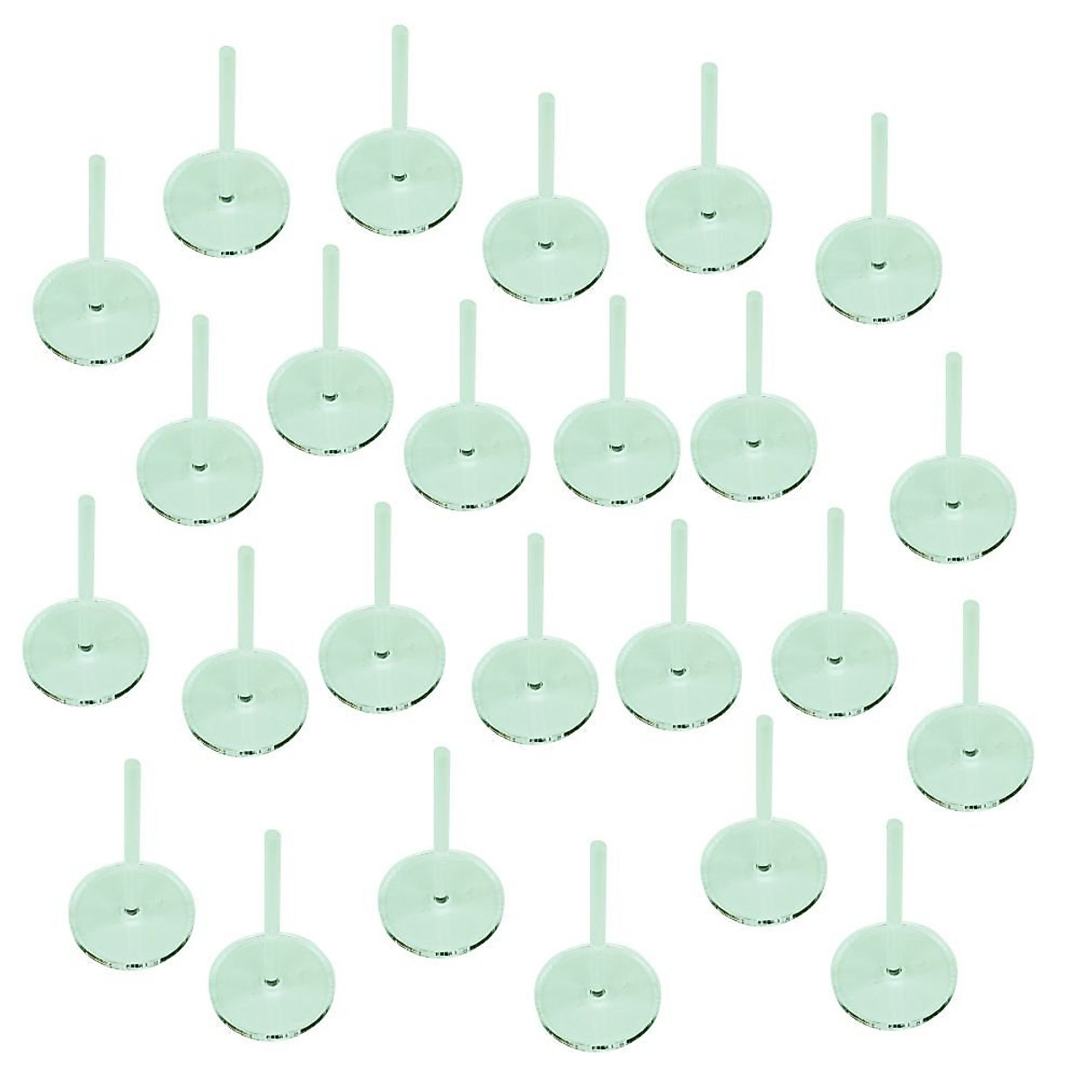 LITKO Acrylic Flight Stands | Round | 3mm Clear Circular Flight Base with Peg (25mm)