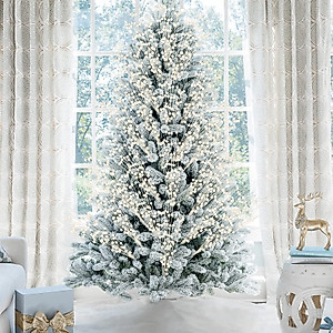 Megoogo 12 PCS Artificial Glitter Berry, White Christmas Glitter Picks Artificial Berries Stems Ornaments Fake Xmas Stem Decorative Sticks for Vases Tall DIY Wreath Home Decor (15.8’’)