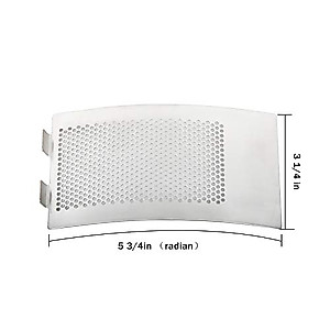 Dracarys Metal Punched BGE Mesh Screen Panel Big Green Egg Accessories Draft Door Screen, Big Green Egg Parts Stainless Steel Vent Screen BGE Grill Replacement Fits Medium and Large Big Green Egg