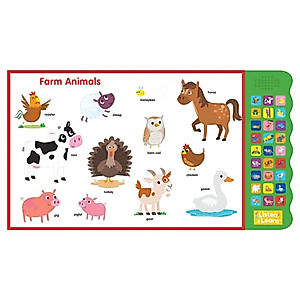 27-Button Sound Book Let's Learn Animals,English