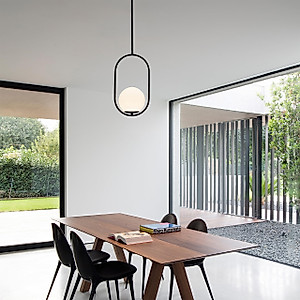 Black Pendant Light Fixtures Globe Pendant Lights Kitchen Island Modern Pendant Lighting Fixtures 1-Light