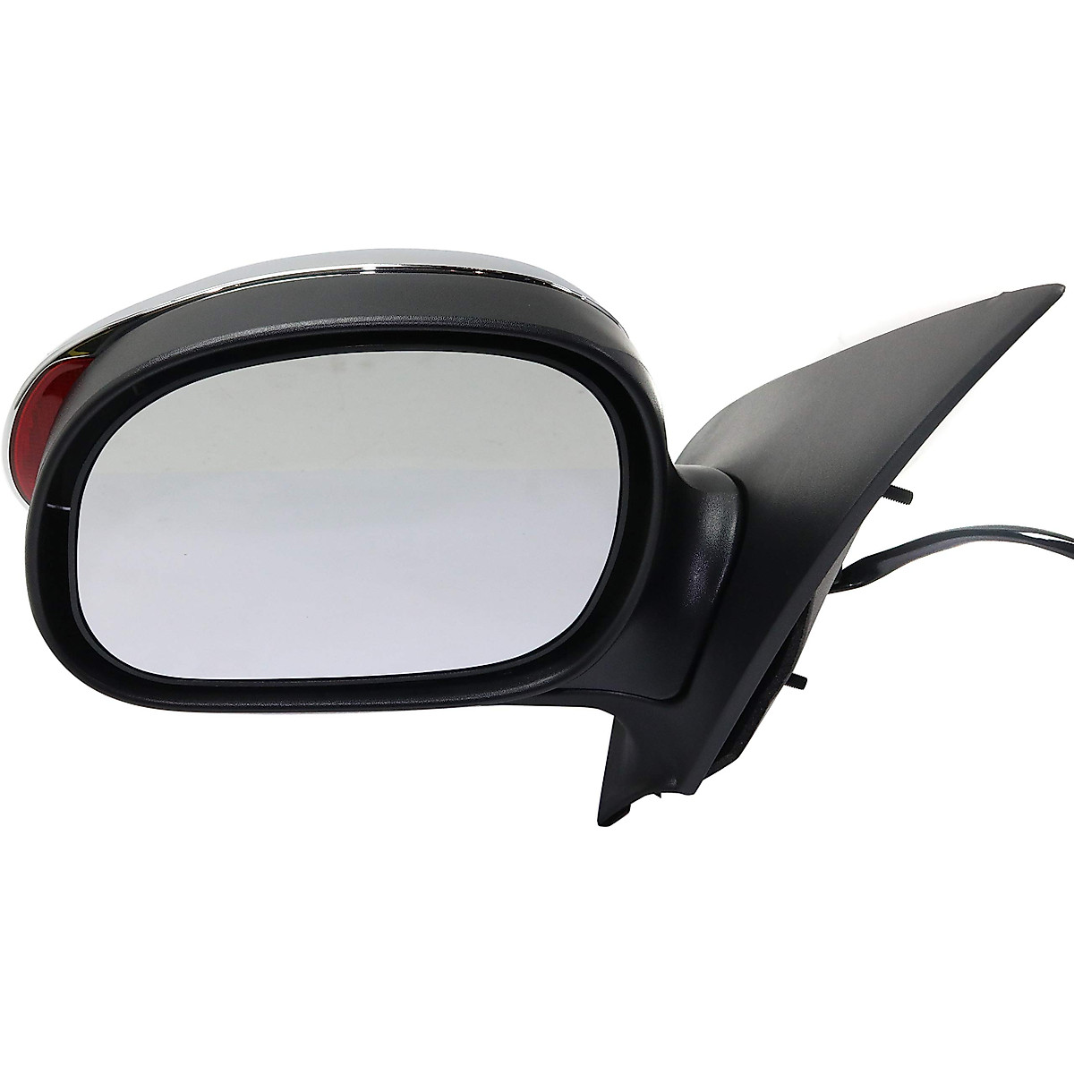 Kool Vue Mirror Set Compatible with 2001-2003 Ford F-150, Driver and Passenger Side, Crew Cab Pickup (SuperCrew Cab), Chrome, Power