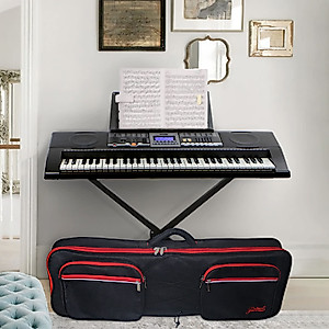 Chehery 49 Key Keyboard Case Carrying Bag - Electric Keyboard Piano Gig Bag - Lightweight Waterproof Oxford MIDI Controller Keyboard Shoulder Bag