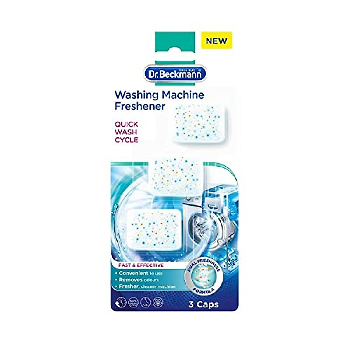 Dr. Beckmann Washing Machine Freshener Tabs | 1 x 3 Tabs