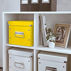 Leitz Medium Storage Cube, Yellow, Click and Store Range, 61090016