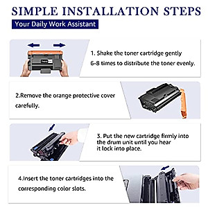Mooho Compatible TN850 Toner Cartridge Replacement for Brother TN850 TN 850 TN-850 TN820 TN 820 TN-820 for MFC-L5900DW HL-L6200DW MFC-L5850DW MFC-L5800DW MFC-L6700DW HL-L5100DN Printer (Black 2-Pack)
