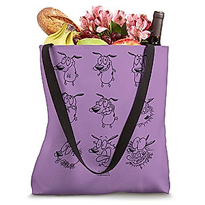 Courage the Cowardly Dog Courage Poses Tote Bag