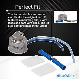 Ultra Durable 5303918202 Refrigerator Defrost Thermostat Replacement Part by Blue Stars - Exact Fit for Frigidaire & Kenmore Refrigerators - Replaces 241619705 AP2150133 833603 PS469510
