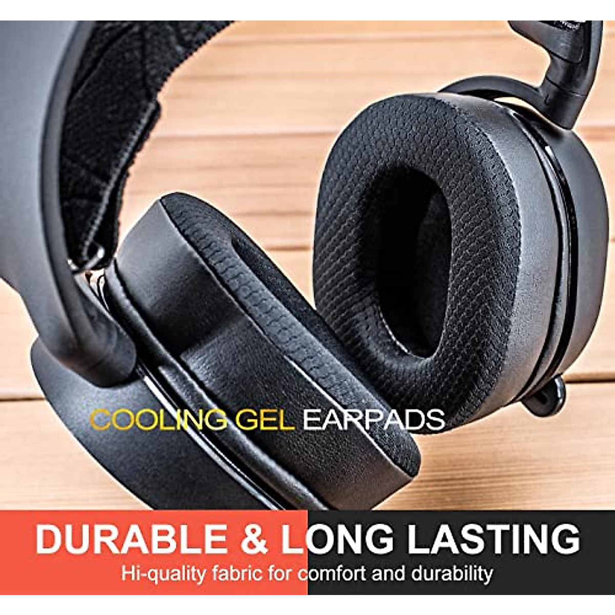 Arctis Pro Cooling Gel Earpads - Compatible with Arctis Pro Wireless, Arctis 7, Arctis5, Arctis3, Arctis1, Arctis 9X Headset, Arctis Series Hybrid Fabric Cooling Gel Replacement Cushion (Cooling Mesh)