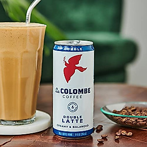 La Colombe Double Shot Draft Latte - 9 Fluid Ounce, 16 Count - Cold-Pressed Espresso and Frothed Milk - Made With Real Ingredients - Grab And Go Coffee