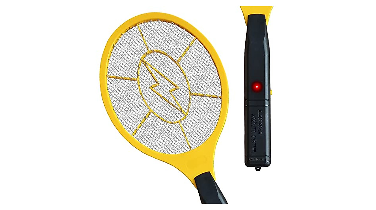 DEVOGUE® Electric Fly Swatter Bug Zapper Battery Operated Flies Killer ...