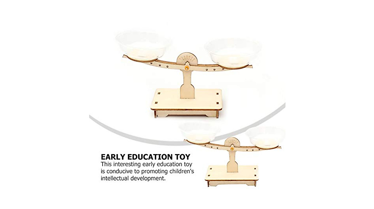 Baluue Wooden Balance Scale Toy - Montessori Learning Tool