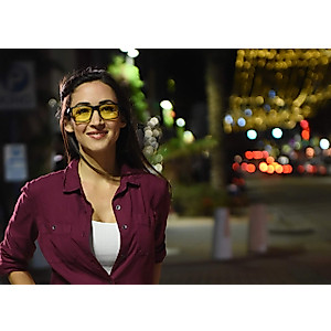 Eagle Eyes 2in1 Speed of Life Magnetic Eyewear Glasses - Polarized Sunglasses for Day and Anti-Reflective Yellow Night Driving Glasses (Classic, Day/Night)