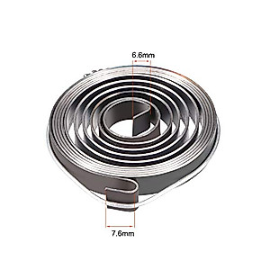 uxcell® Drill Press Spring Drill Press Quill Feed Return Coil Spring Assembly Spring Steel Chemical Blackening Finish 1540mm Expand Long 49 x 8 x 0.8mm