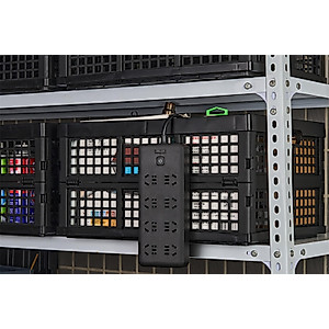 Aebeky 3-Pack Plastic Collapsible Storage Crates-30L,Foldable Plastic Crates for Storage (Black)