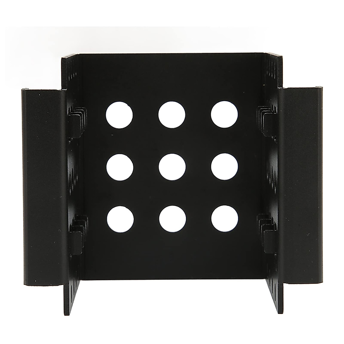 ASHATA 2.5in HDD Mounting Rack, 2.5 Inch Aluminium Alloy Hollow Hard Drive Storage Bracket, 2.5 Inch to 3.5 Inch Solid State Drive Built in Expansion for 2.5in IDE HDD SSD(Black)