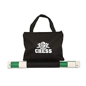 WE Games Best Value Tournament Chess Set (Green) + Hardcover Chess Notation Scorebook (Green)