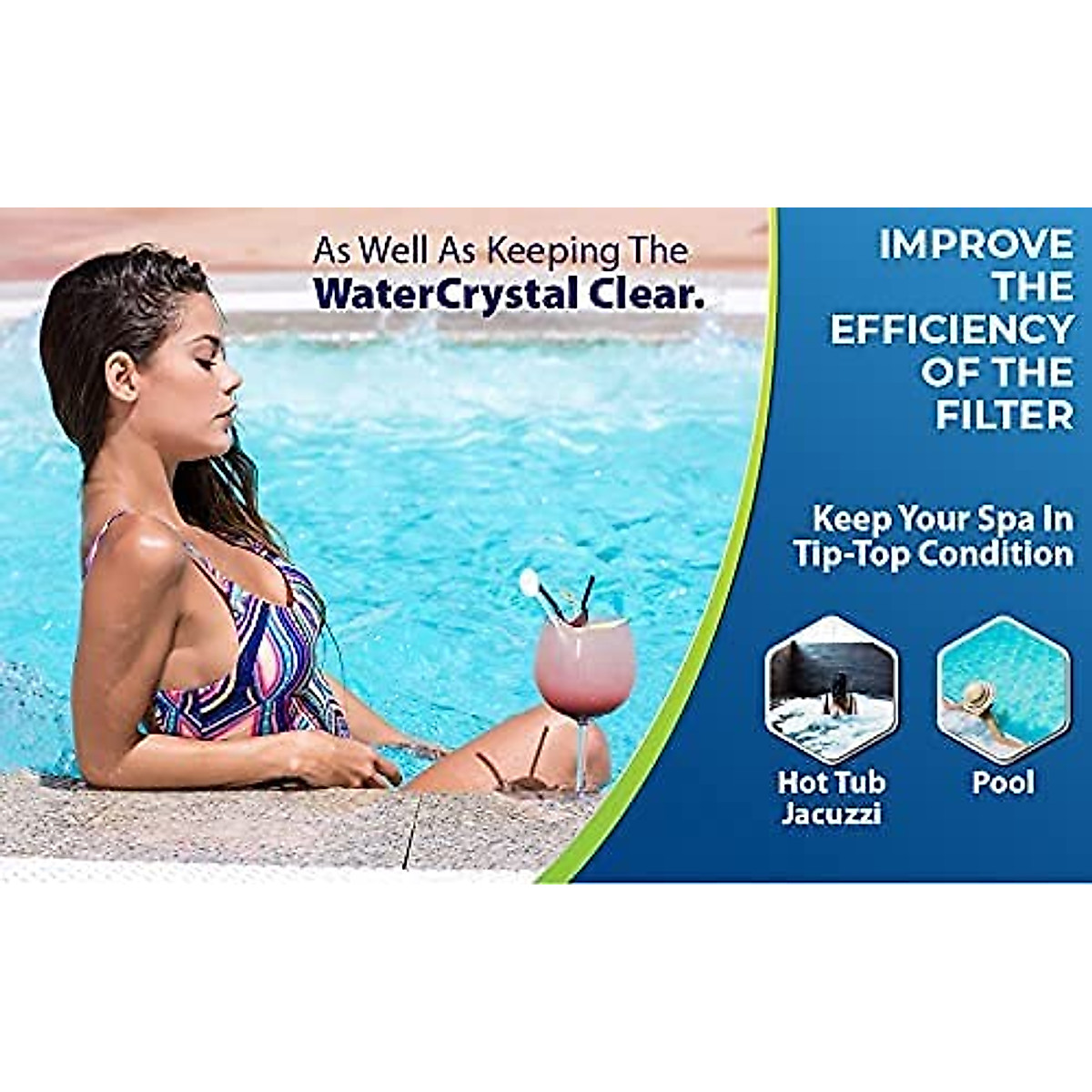 Black Diamond Stoneworks Ultimate Spa Pool Filter Cleaner Fast-Acting Spray and Ultimate Spa Pool Natural Enzyme Water Clarifier Treatment for Hot Tub. 2-Quart Bundle