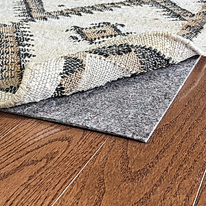 RUGPADUSA - Vinyl Lock - 5'x7' - Felt and EVA - Non-Slip Rug Pad for Vinyl, Luxury Vinyl Plank (LVP) Flooring