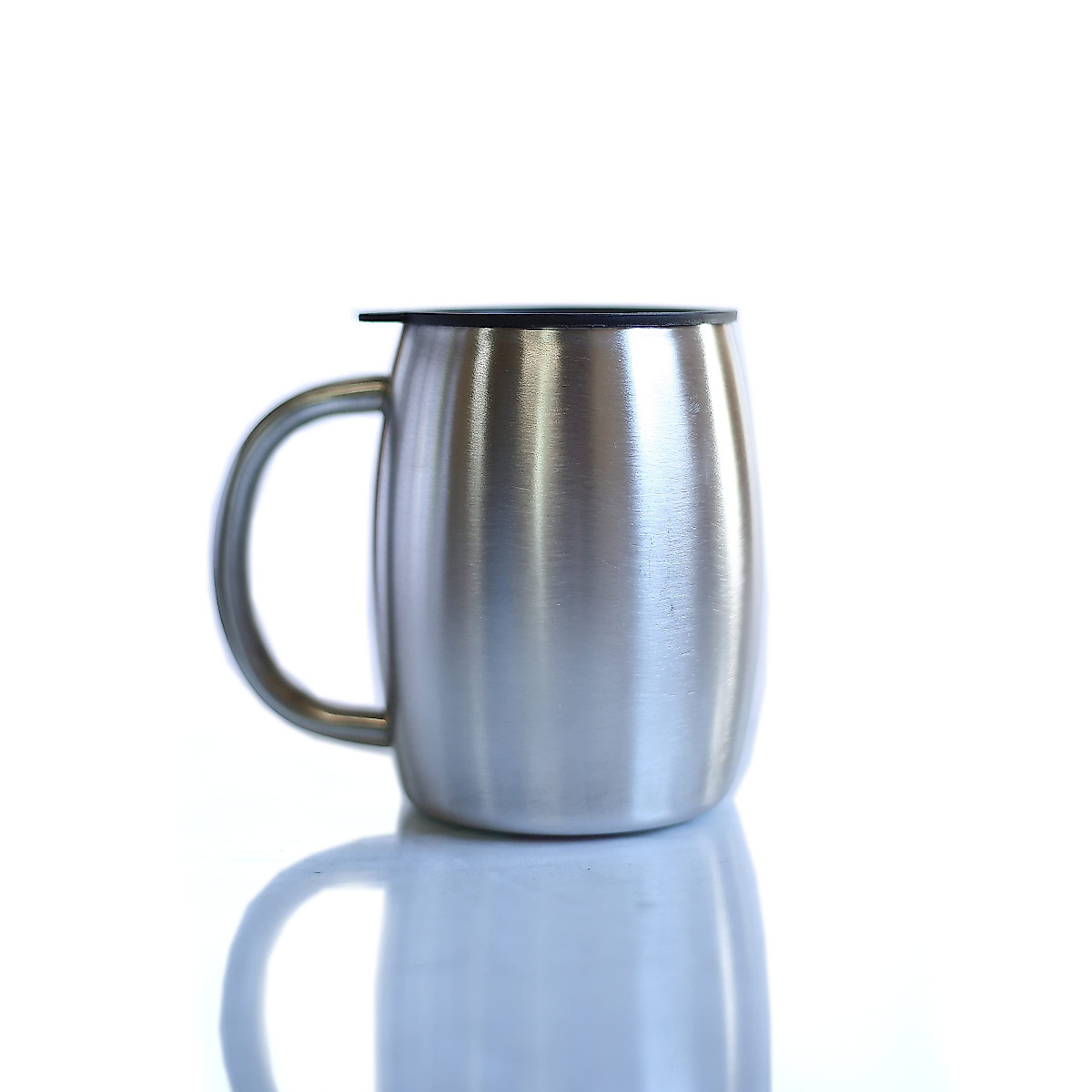 Hogg 14 oz Coffee Mug Tumbler (25 Units), Coffee Tumblers Bulk, Metal Tumblers with Lids and Straws, Stainless Steel Insulated Tumblers Bulk, DIY Tumbler, Silver Mug 14 oz