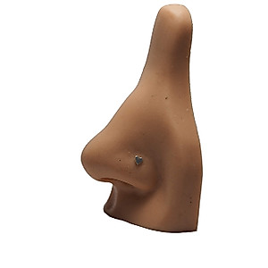 18,20 gauge Mini heart Nose Stud ,925 Sterling Silver,Tiny Heart Nose Stud / nose screw, Body Piercing Jewelry, Silver Nose ring (18g Left Screw)