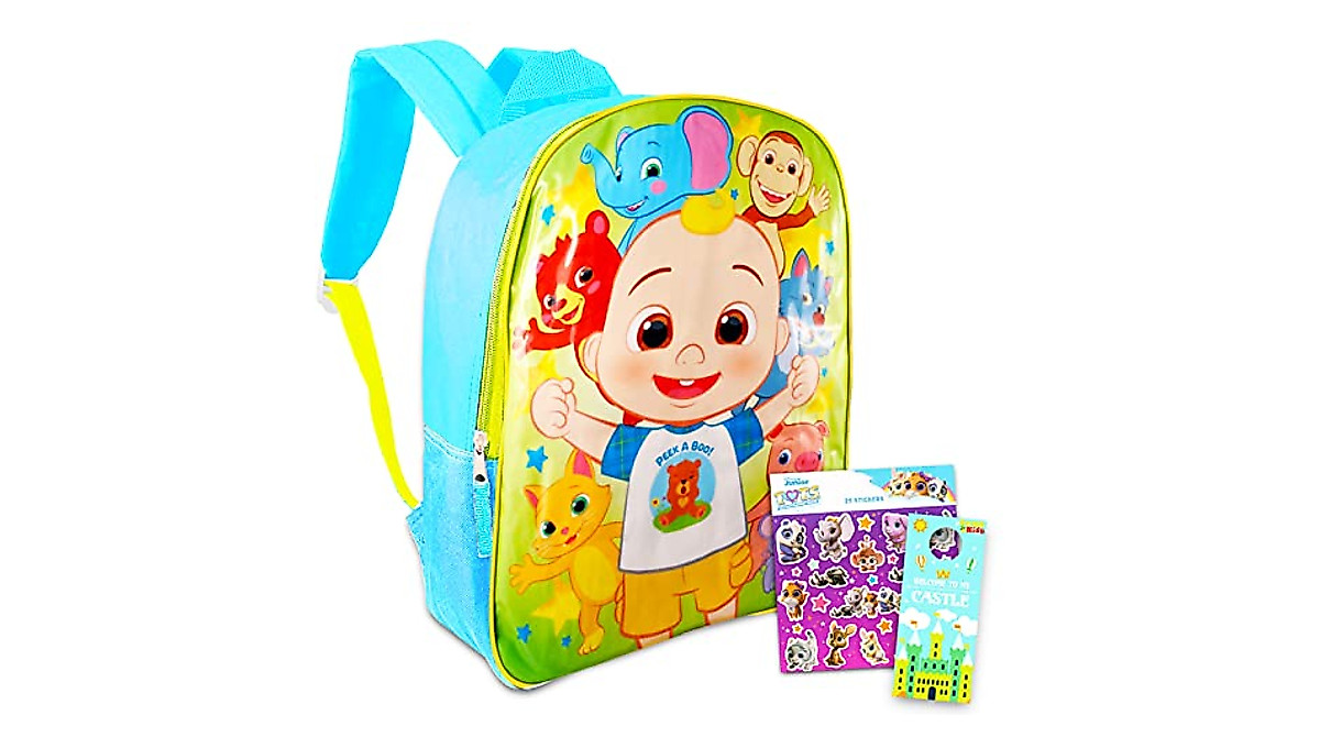 Get the CoComelon Backpack Bundle for Kids! Stickers Included