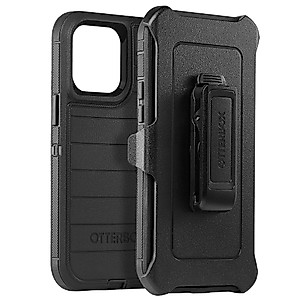 OtterBox Defender Pro Series Screenless Edition Case and Holster for iPhone 14 Pro Max (ONLY) (Black)