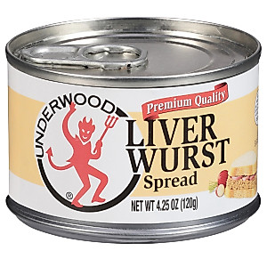 Underwood Liver Wurst Spread, 4.25oz Can (Pack of 6)