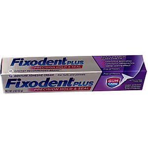 Fixodent Plus Denture Adhesive Cream Gum Care, 2 Oz by Fixodent