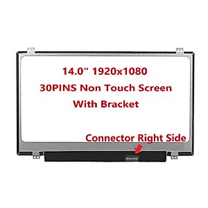 Fullcom Tech FULCOM New 14 inch Screen Compatible with N140HGE-EAA, N140HGE-EA1, NT140FHM-N41, B140HTN01.2 Replacement Screens Also fit Elitebook Folio 1040 G3