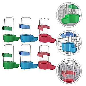 Balacoo 12 pcs Automatic Bird Bird cage Feeder Waterer Bird Water Dispenser Automatic Bird Feeder Waterer Food Feeder