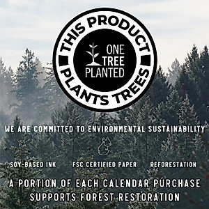 Coral | 2024 Wall Calendar | 12x24 Inch | Marble City Press