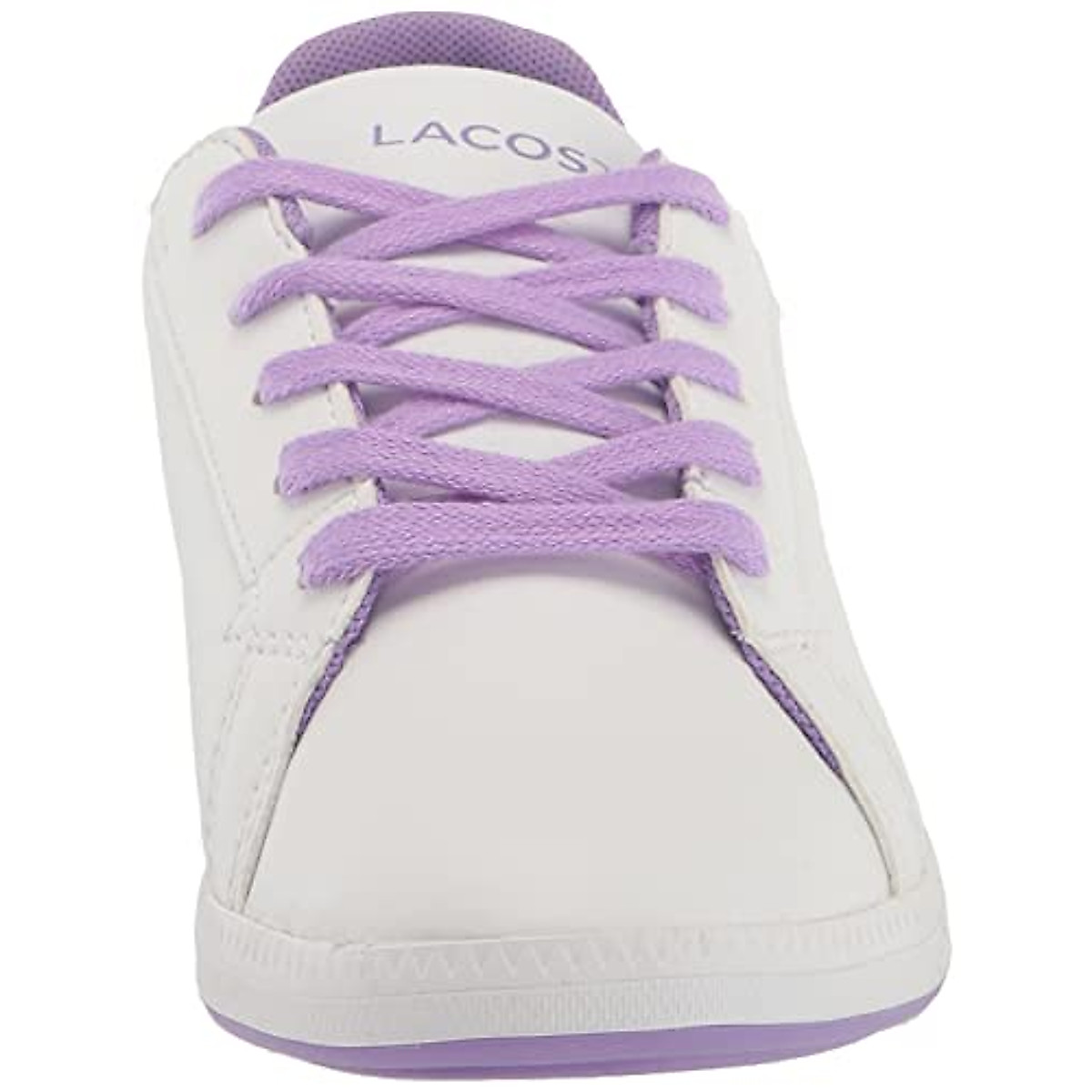 Lacoste Infant's Graduate Sneaker, White/Purple, 44SUI0005-Z54, 5.5