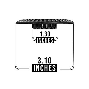 Bathroom Hair Strainer - Pack of 3 - Kitchen Sink Basket Drain Stopper - Shower Cover Filter for Bathtub