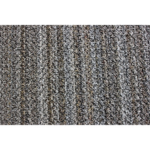KOECKRITZ Boho Striped Beige Recycled Area Rug | Indoor Berber Loop Pile | Unique Washable Area Rug for Bedroom, Living Room, Kitchen, Office, Dorm & Dining Room | 6' x 9' Boho