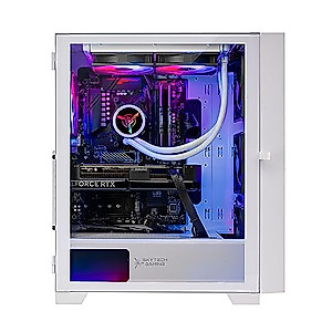 Skytech Gaming Shiva Gaming PC, Intel i7 12700F 2.1 GHz, RTX 4060, 1TB NVME, 16GB DDR4 RAM 3200, 600W Gold PSU Wi-Fi, Win 11 Home, RGB-Keyboard and RGB-Mouse Included