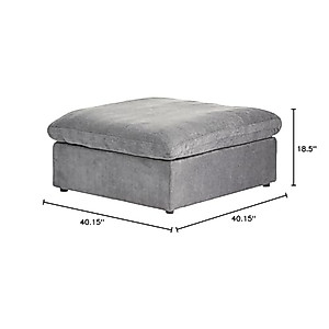 Sdorens Convertible Modular Sectional Sofa, Ottoman Seat Cube, Customizable Modular Sectional Sofa for Living Room Office Apartment, Gray