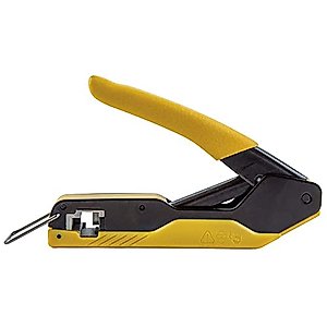 Klein Tools VDV226-005 Compact Modular Data Cable Crimping Tool, for Pass-Thru RJ45 Connectors