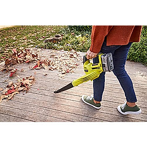 Ryobi OBL1820S ONE+ Cordless Blower, Air Speed (Zero Tool), 241 km/h, 18 V, Hyper Green and Grey