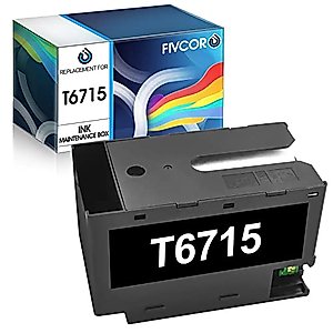 FIVCOR T6715 T6716 Ink Maintenance Box Replacement for Workforce Pro WF-4820 WF-4734 WF-C5790 WF-4740 WF-4730 WF-4830 WF-4720 WF-4834 WF-3820 WF-C5710 Printer