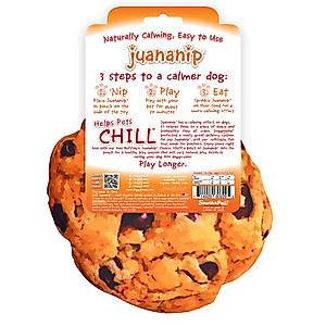 Doggijuana | Refillable Catnip Dog Toy | Naturally Calming | Catnip Grown in The USA (Cookie)