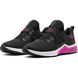 Nike Women's Air Max Bella, Black Rush Pink White, 5 US