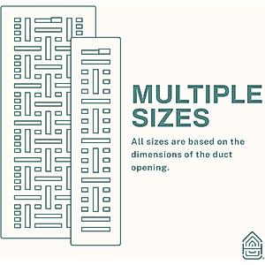 Home Intuition Basketweave Floor Vent Cover 2X12 Inch Floor Register with Mesh Cover Trap Heat and Air Walkable Metal Floor Vent for HVAC Duct, White