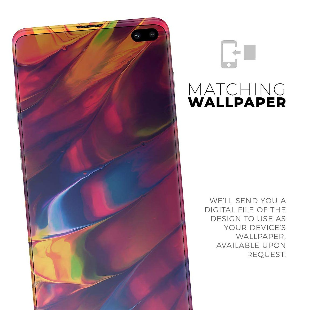 DesignSkinz Blurred Abstract Flow V13 Protective Vinyl Decal Wrap Skin Cover Compatible with The Samsung Galaxy S20 (Screen Trim & Back Glass Skin)